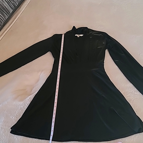 Sean John | Dresses | Sean John Long Sleeve Deep Plunge Sexy Black ...